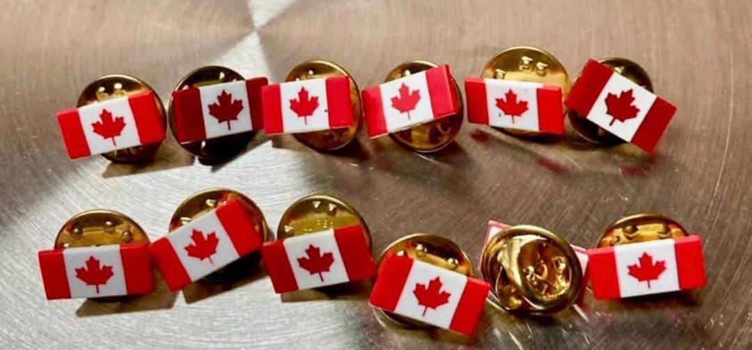 Vintage 1/2” Miniature Canadian Flag Colour Pins All 12 - Etsy