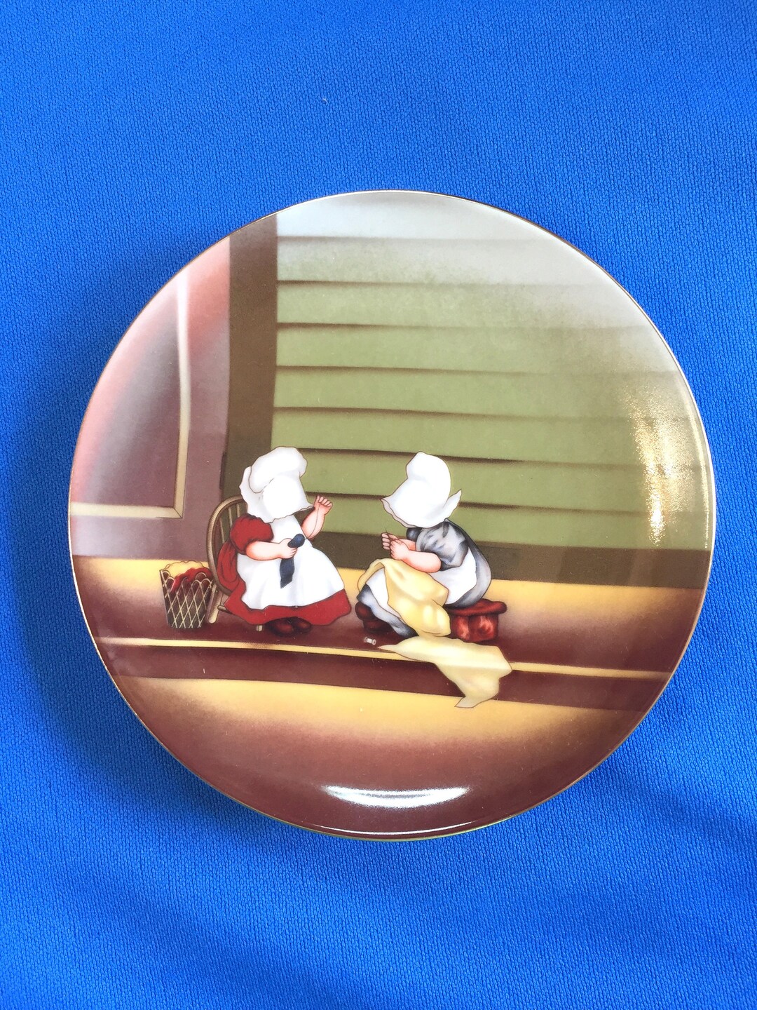 Royal Bayreuth Sun Bonnet Babies MENDING Plate - Etsy