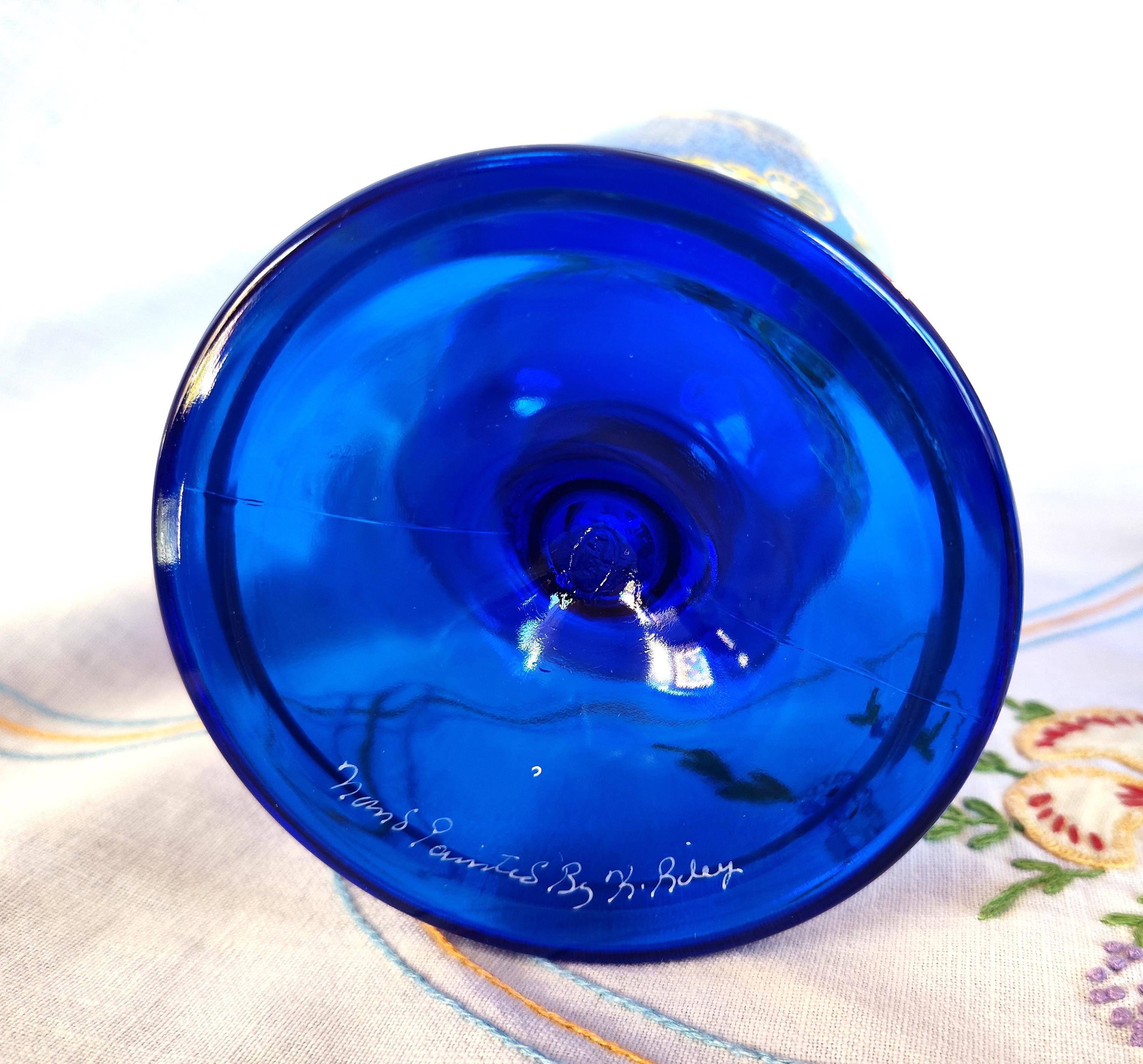 Fenton Cobalt Blue Nativity Candy Jar BIRTH OF A SAVIOR - Etsy