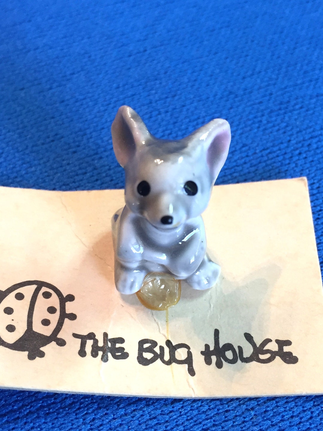 Miniature the Bug House Little Mouse on Card - Etsy