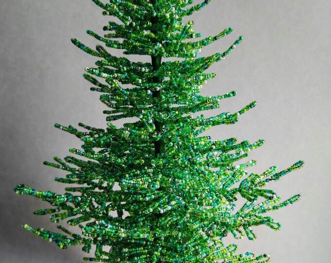 Adorable Large Handmade Beaded Christmas Tree 30cm Tall Beaded ...
