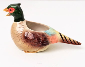 Pheasant vase | Etsy