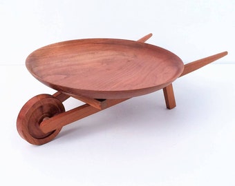 Wooden wheelbarrow | Etsy