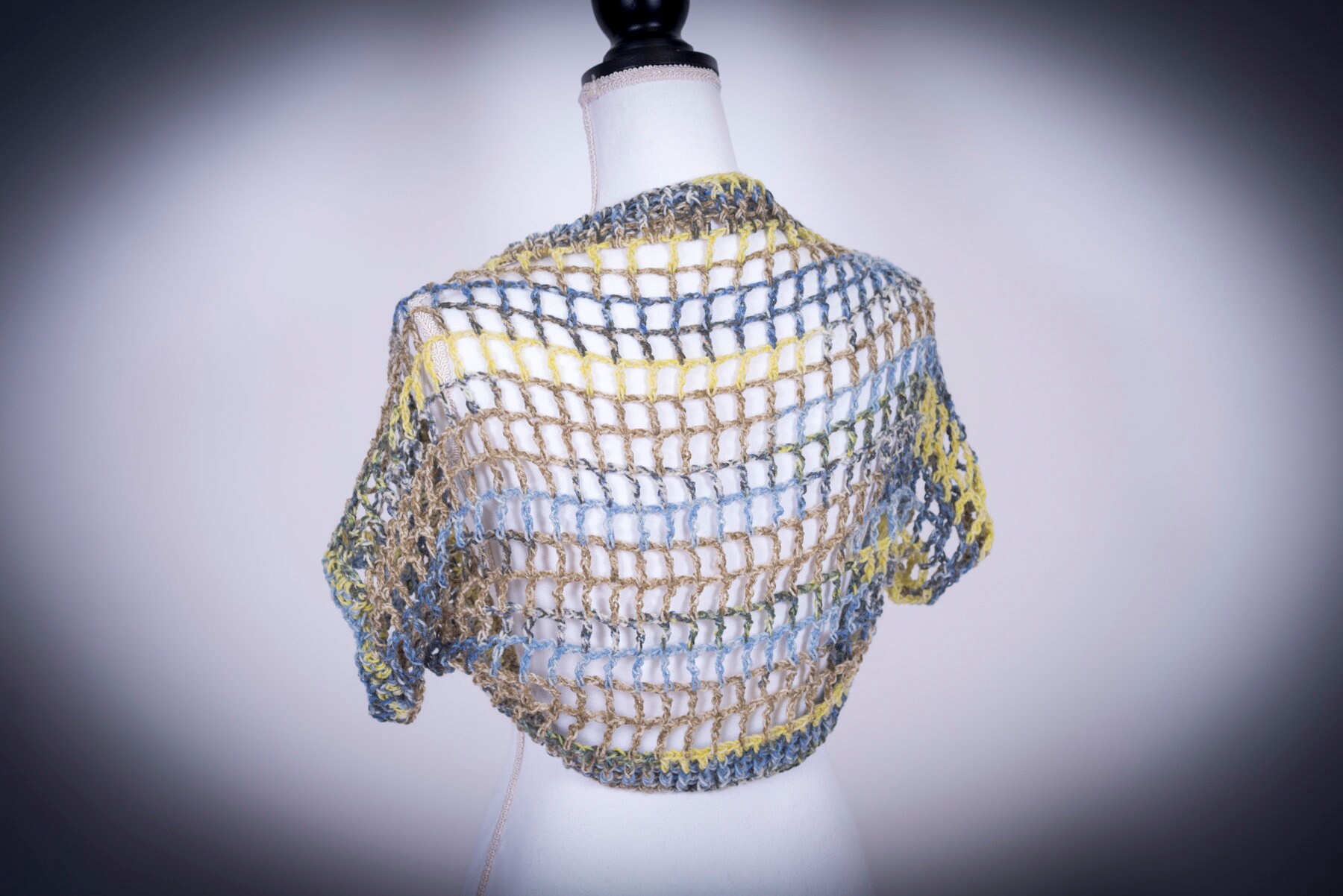 Crocheted Mesh Cocoon Cover Up/shawl - Size XS/S - 4 Colors Available ...