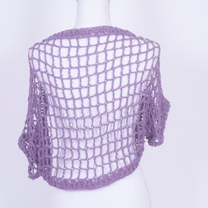 Crocheted Mesh Cocoon Cover Up/shawl/shrug - Size M/L - 5 Colors ...