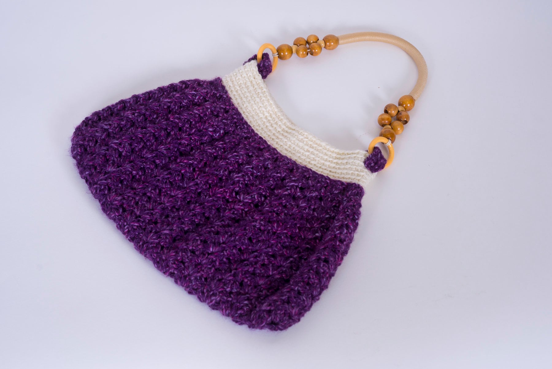 Chunky Crochet Handbag With Wooden Handle – 3 Colors, Unlined - Etsy