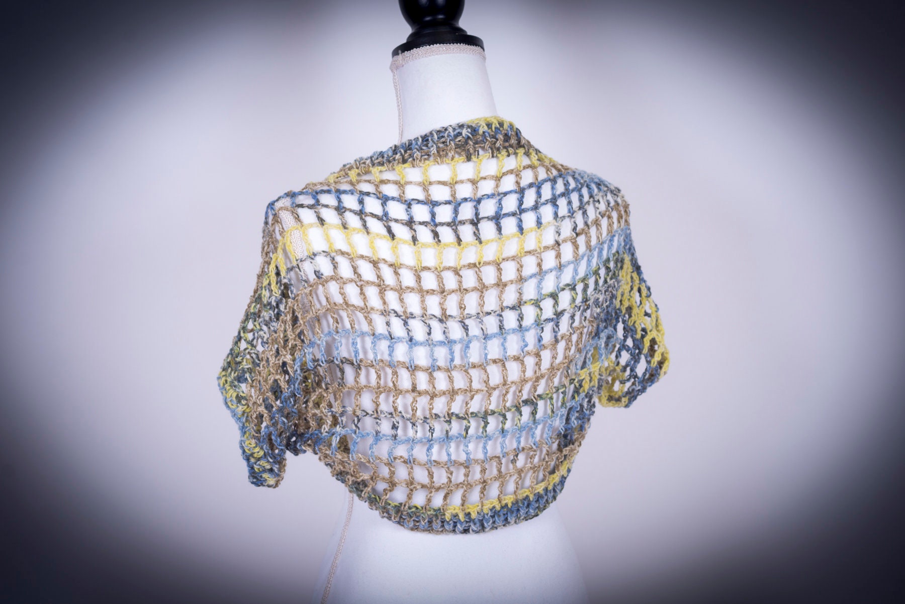DIGITAL PATTERN ONLY Crocheted Summer Mesh Cocoon Shrug/shawl/wrap ...
