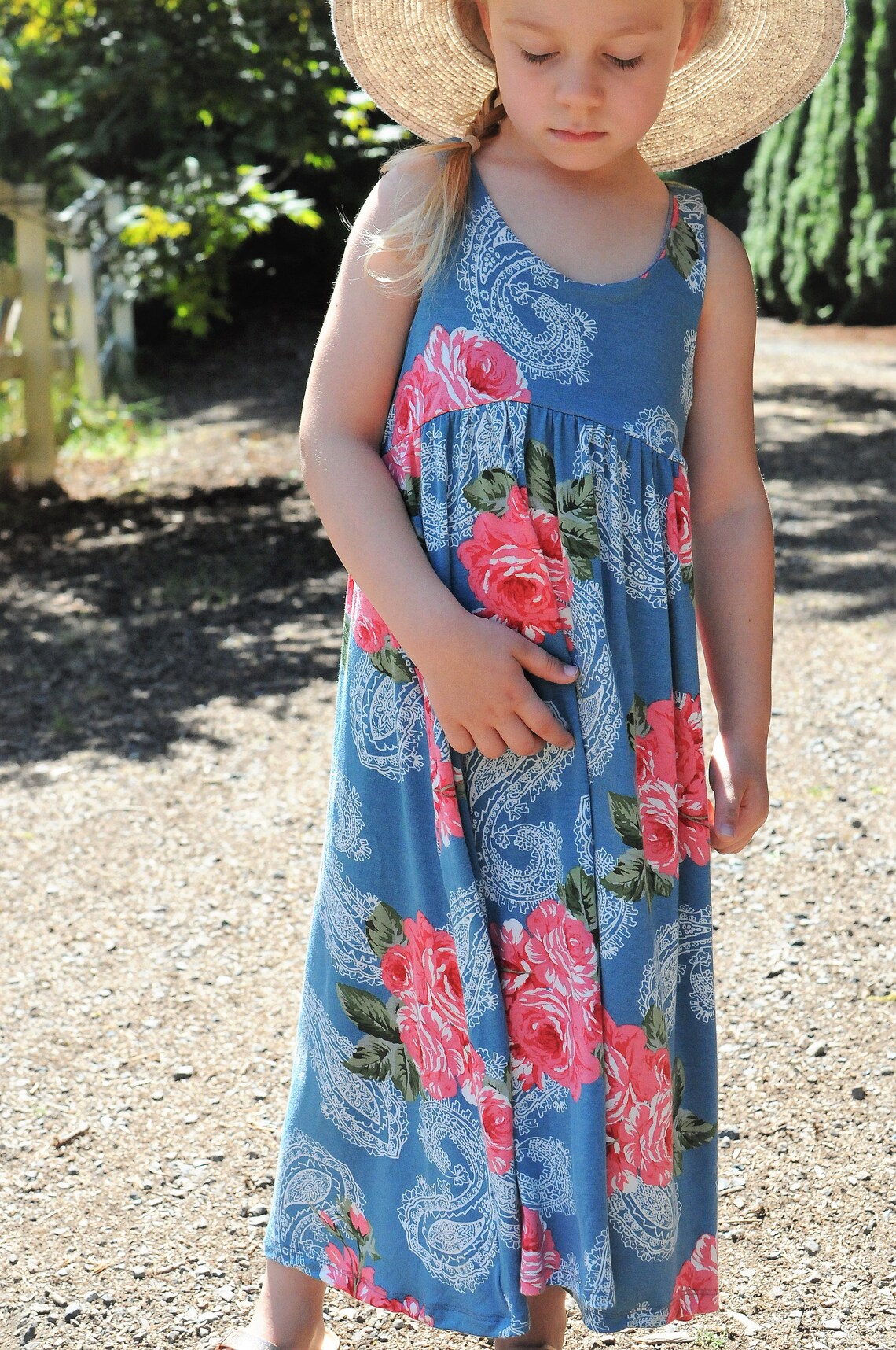 Girls Maxi Dress Baby Maxi Dress Floral Maxi Dress Toddler - Etsy