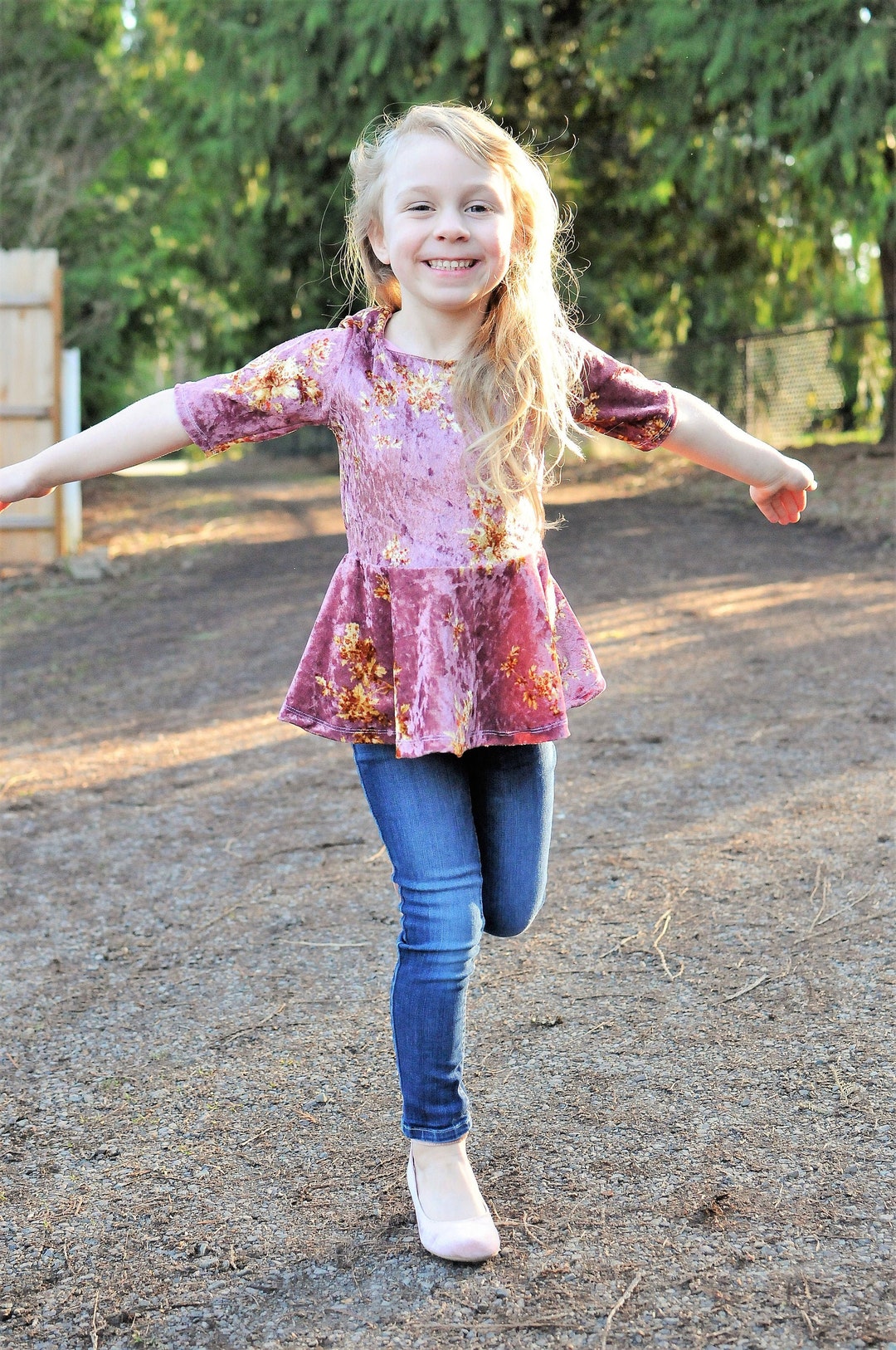 Girl's Peplum Baby Peplum Pink Baby Peplum Velvet Baby - Etsy