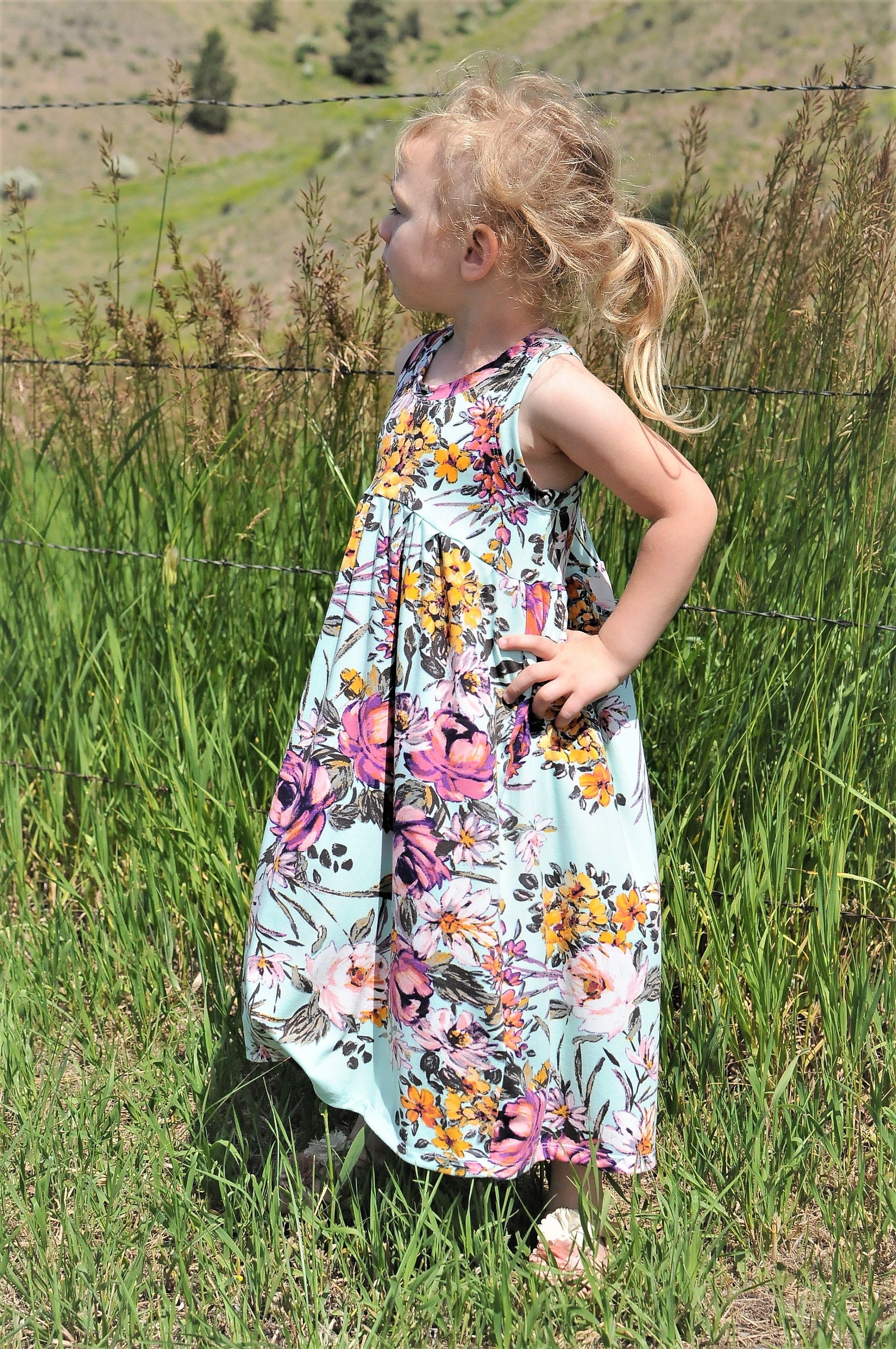 Maxi Dress Baby Maxi Dress Floral Maxi Dress Racerback | Etsy