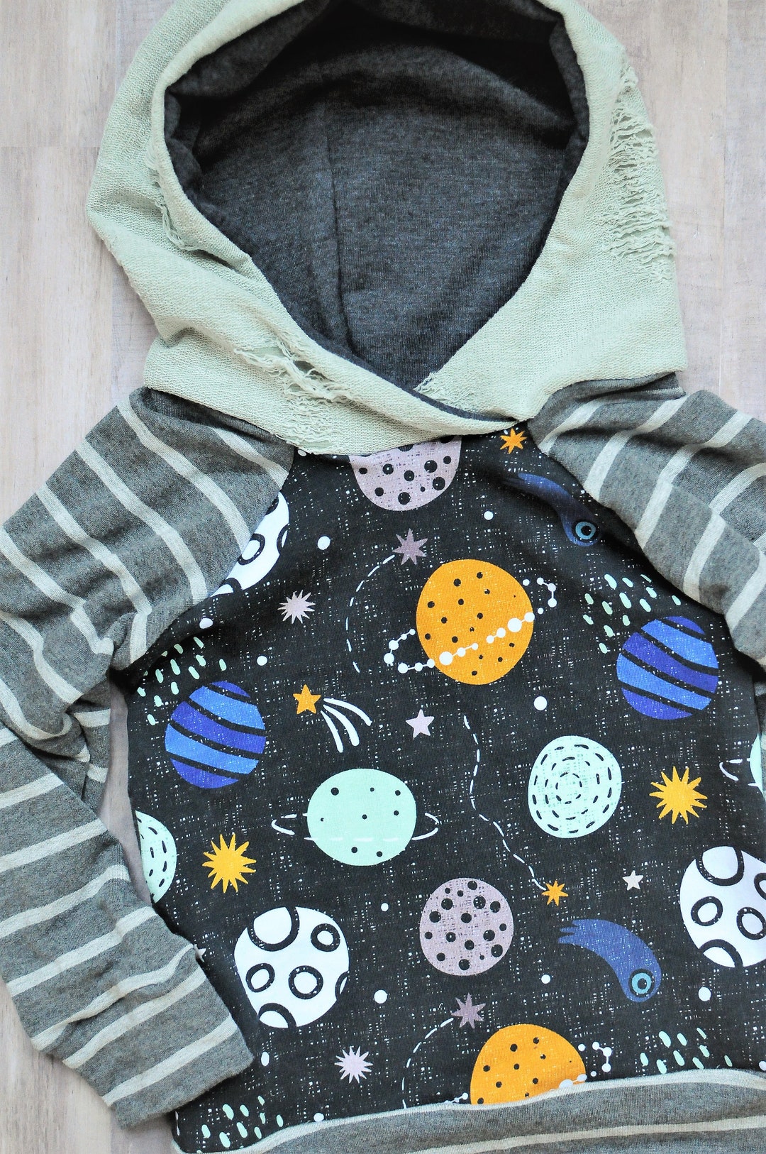 Boy Hoodie, Hooded Sweatshirt, Space Boy, Planet Clothing, Space Hoodie ...