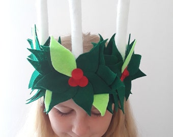 St. Lucia Crown St. Lucia's Day Crown - Etsy