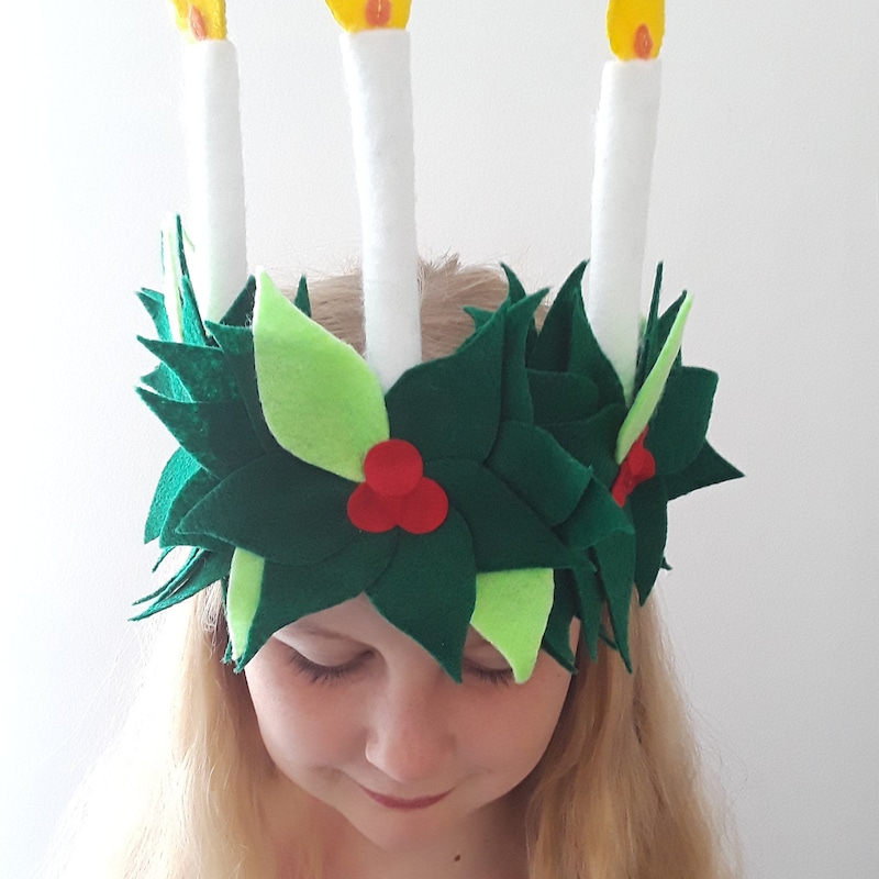 St Lucia Crown With Candles - Etsy