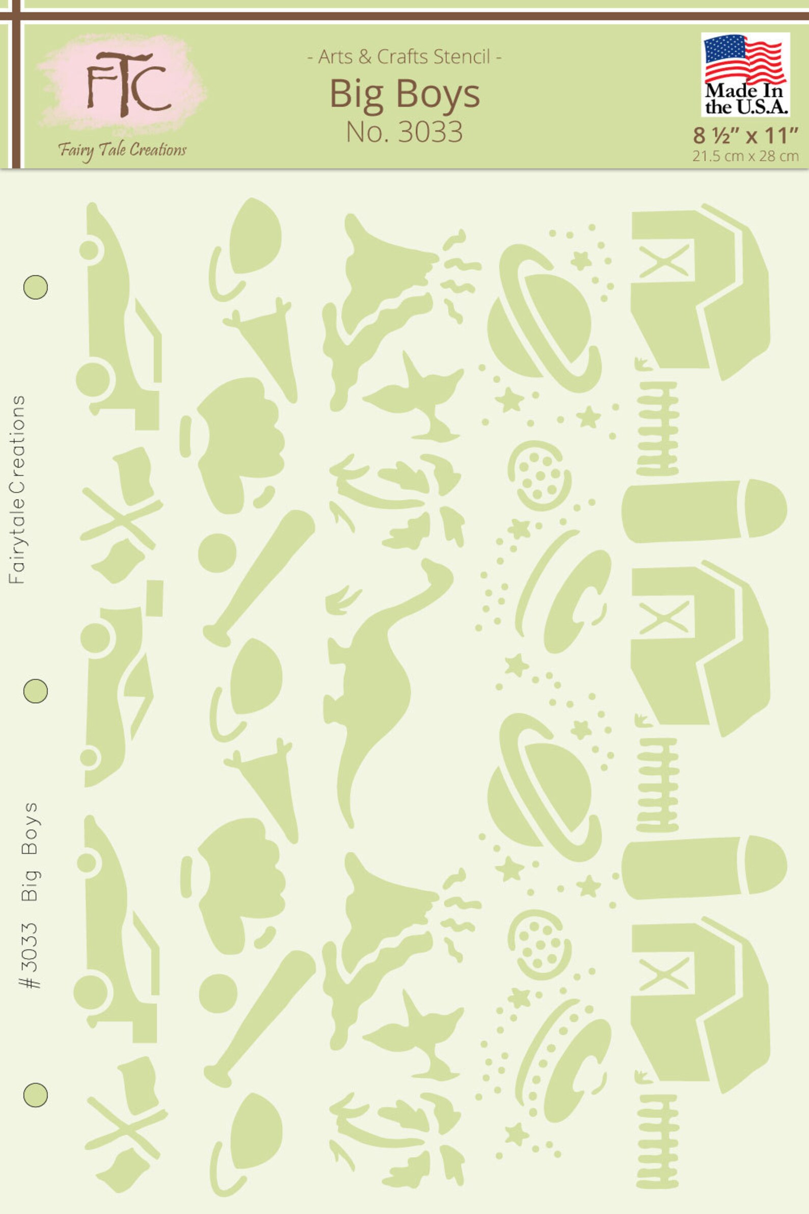 Big Boys Stencil, 8-1/2" X 11" - Etsy