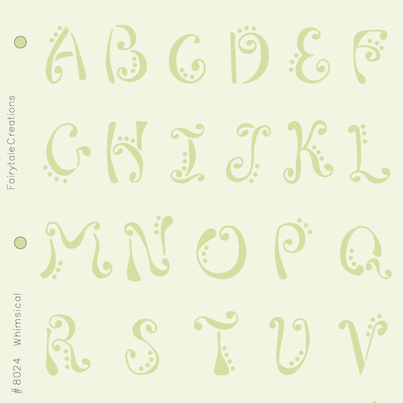 Alphabet Stencils - Etsy