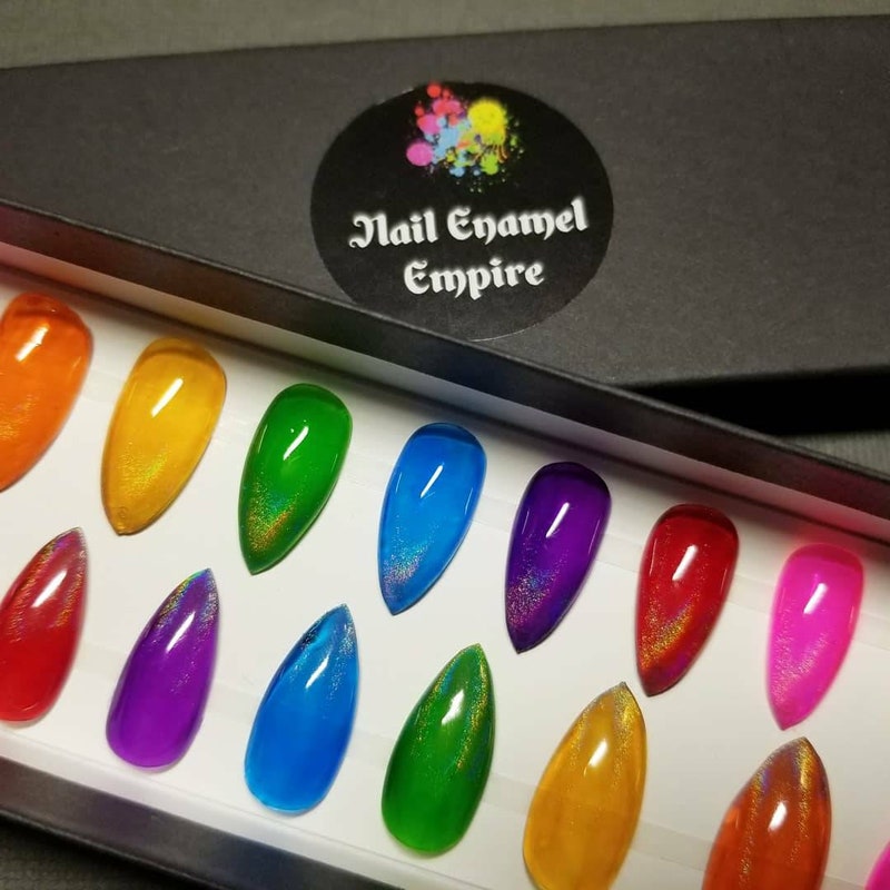 Wide False Nails - Etsy