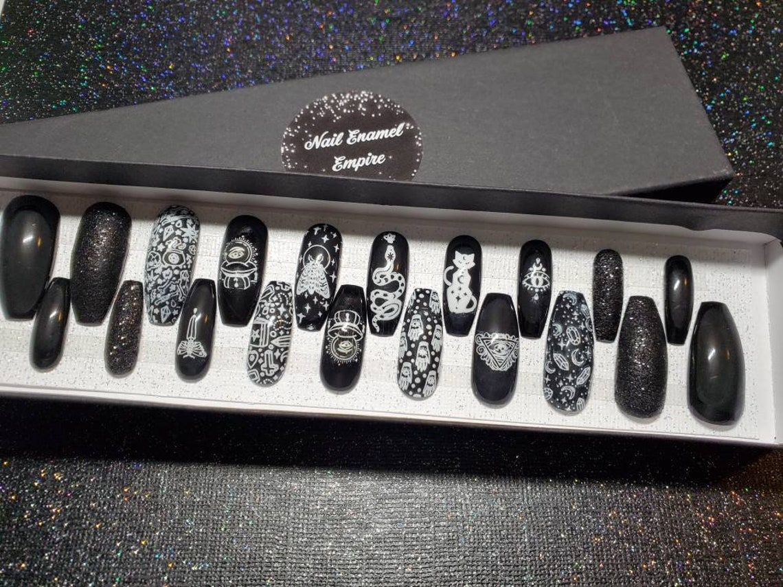 Supernatural Magic Nails Magical Nails Crystal Ball Nails | Etsy