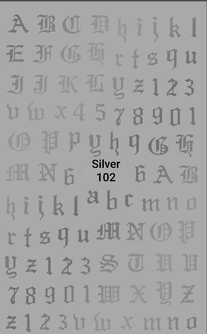 Nail Stickers Nail Designs Letters DIY Nails Custom | Etsy