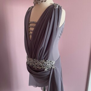 Custom Dance Costume Lyrical Contemporary Gray Leotard With - Etsy