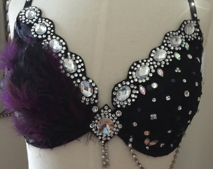 Custom Dance Sparkly Bra Topdance Competition Auditions Convention With ...