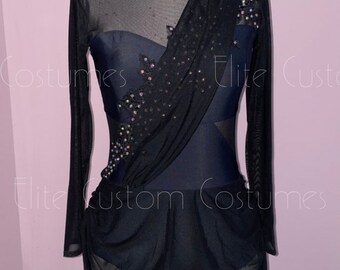 Black Mesh Dance Costume - Etsy