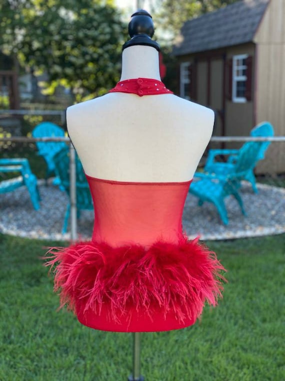 Custom Dance Costume with Feathers Jazz Musical Theater Tap — Elite ...