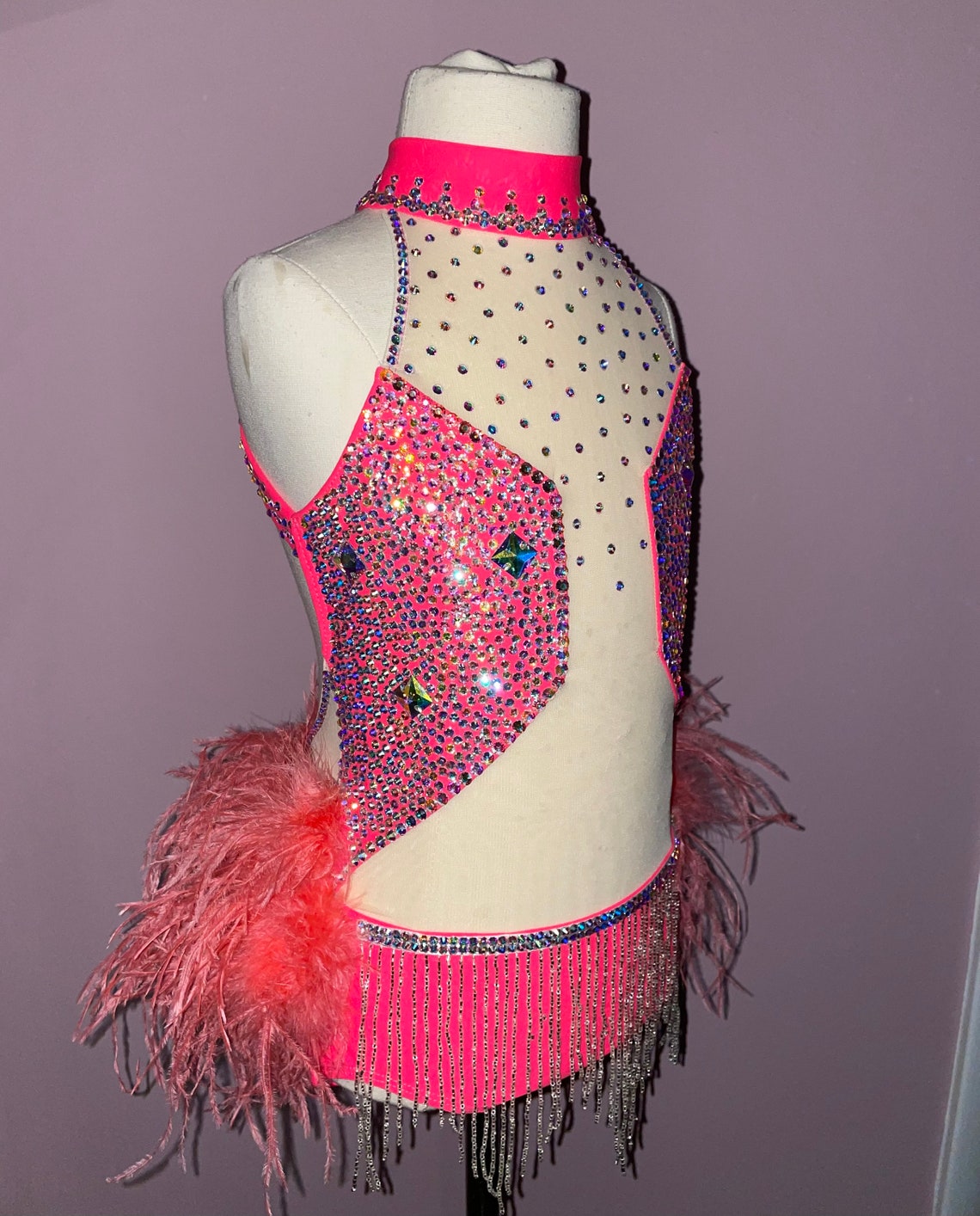 Custom Dance Costume Jazz Musical Theater Leotard With Ostrich - Etsy