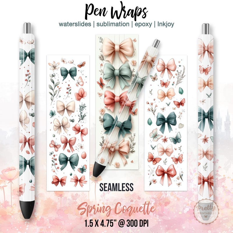 Bow Pen Sublimation - Etsy UK