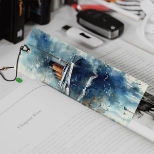 Titanic Printable Bookmarks Set: Digital PDF, Bookish Watercolor ...