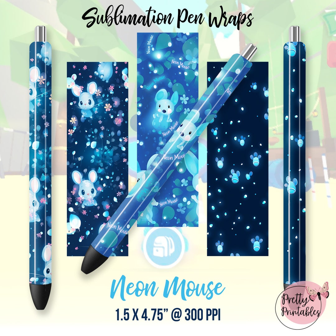 Neon Mouse Pen Wraps: Adopt Me Pen Wraps, Pen Wrap Bundle, Waterslide ...