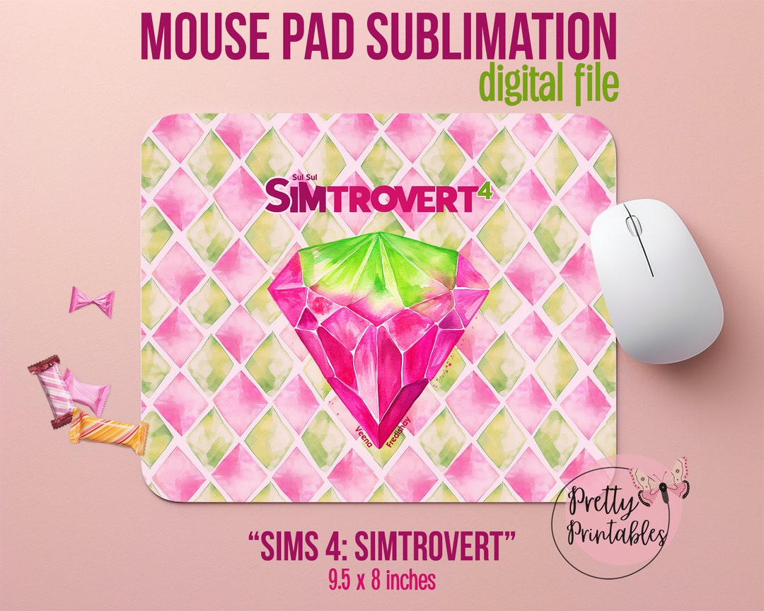 Sims 4 Mouse Pad Sublimation Design: Gamer Mouse Pad PNG Digital ...