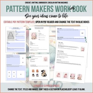 Pattern Makers Work Book - Pattern Design Worksheets for Crochet ...