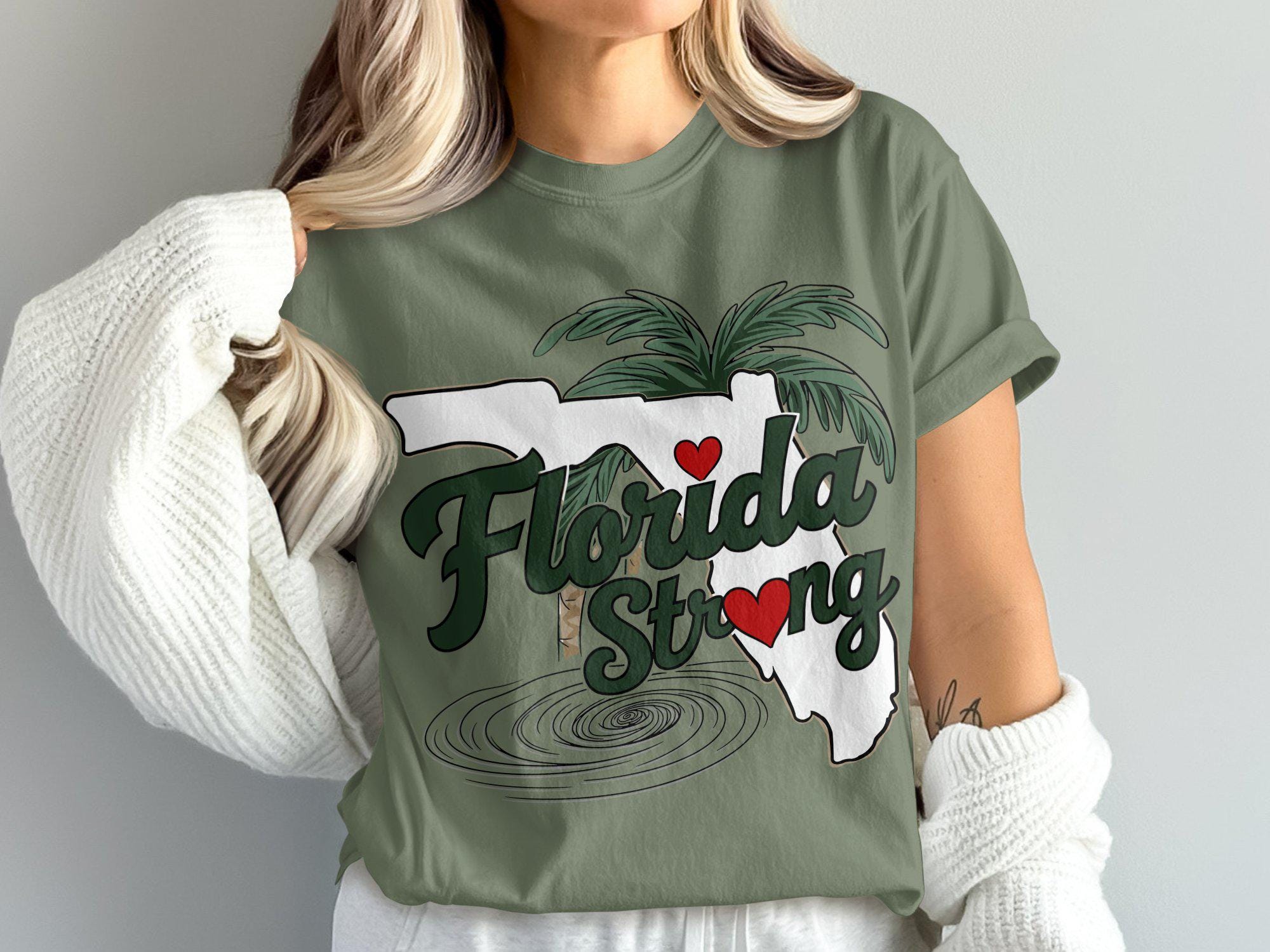 Florida Strong PNG Sublimation Design: Florida Hurricane, Florida Shirt ...