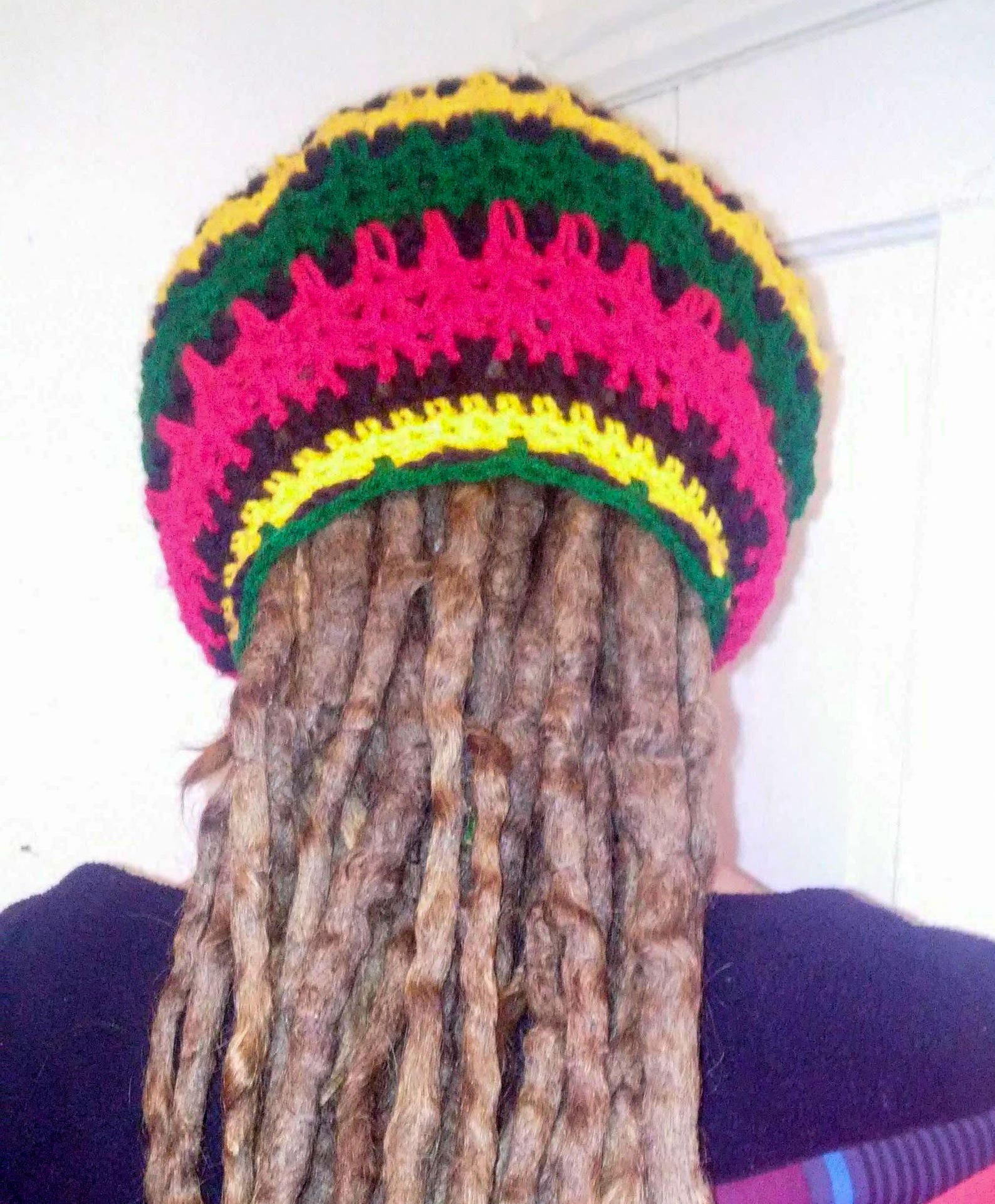 Rasta Dread Tube Hat Crochet Pattern Dreadlock Hat Rasta | Etsy