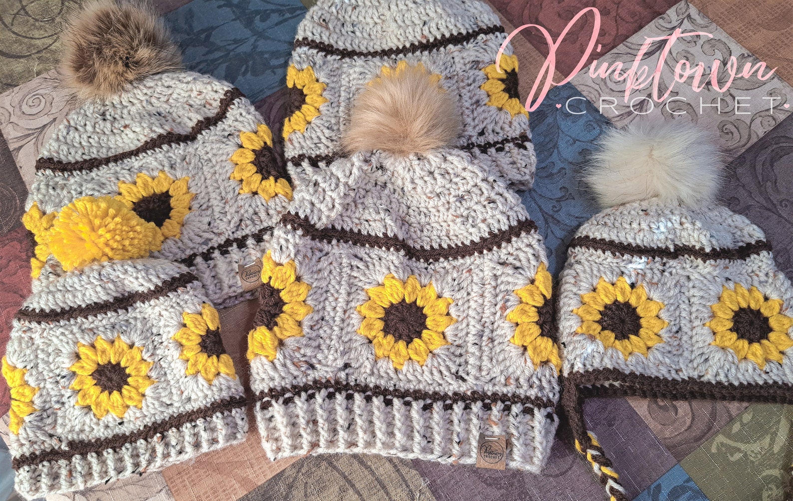 Rustic Sunflower Hat Crochet Pattern, Sunflower Crochet, Autumn Crochet ...