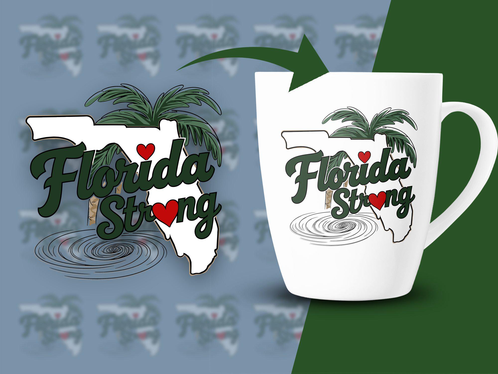 Florida Strong PNG Sublimation Design: Florida Hurricane, Florida Shirt ...