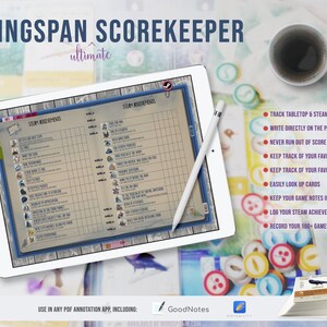 The Ultimate Digital Wingspan Game Scorekeeper: Wingspan Scorepad ...