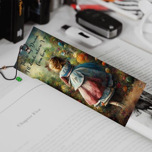 Alice in Wonderland Bookmarks V3: Printable PDF, Alice in Wonderland ...