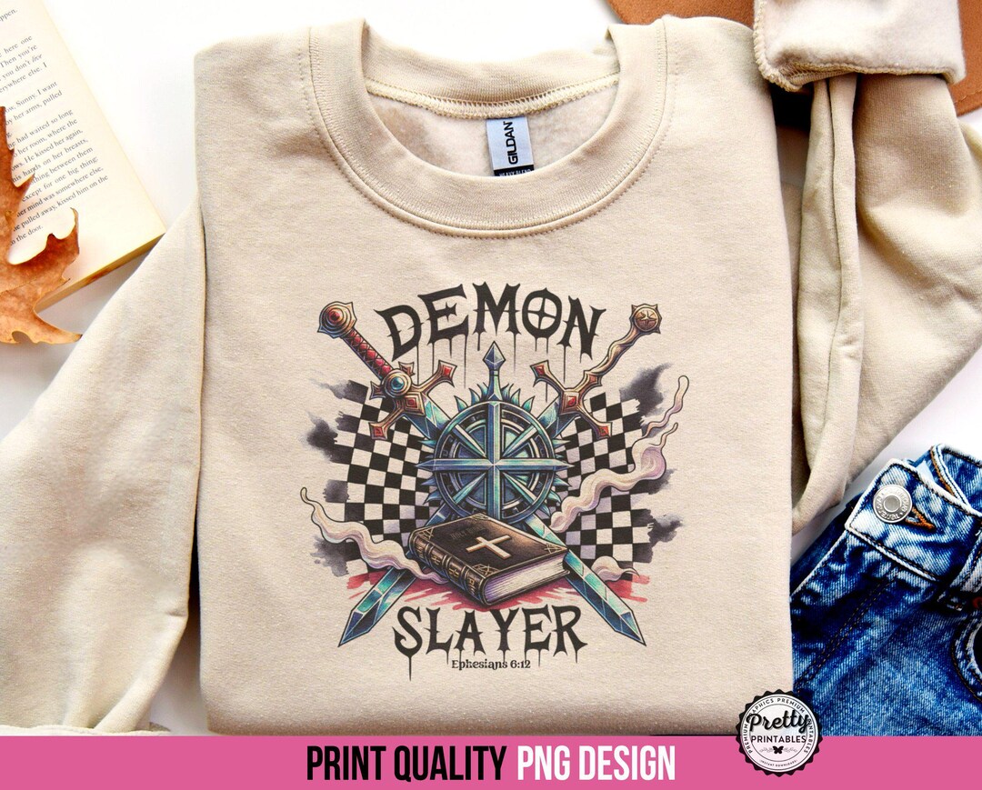 Armor of God Demon Slayer Shirt PNG Christian Sublimation, Ephesians 6 ...