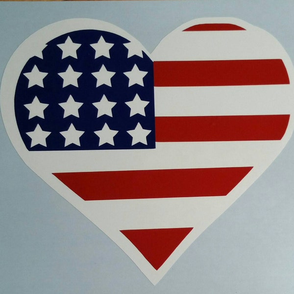 Red White and Blue Car Decal - Etsy