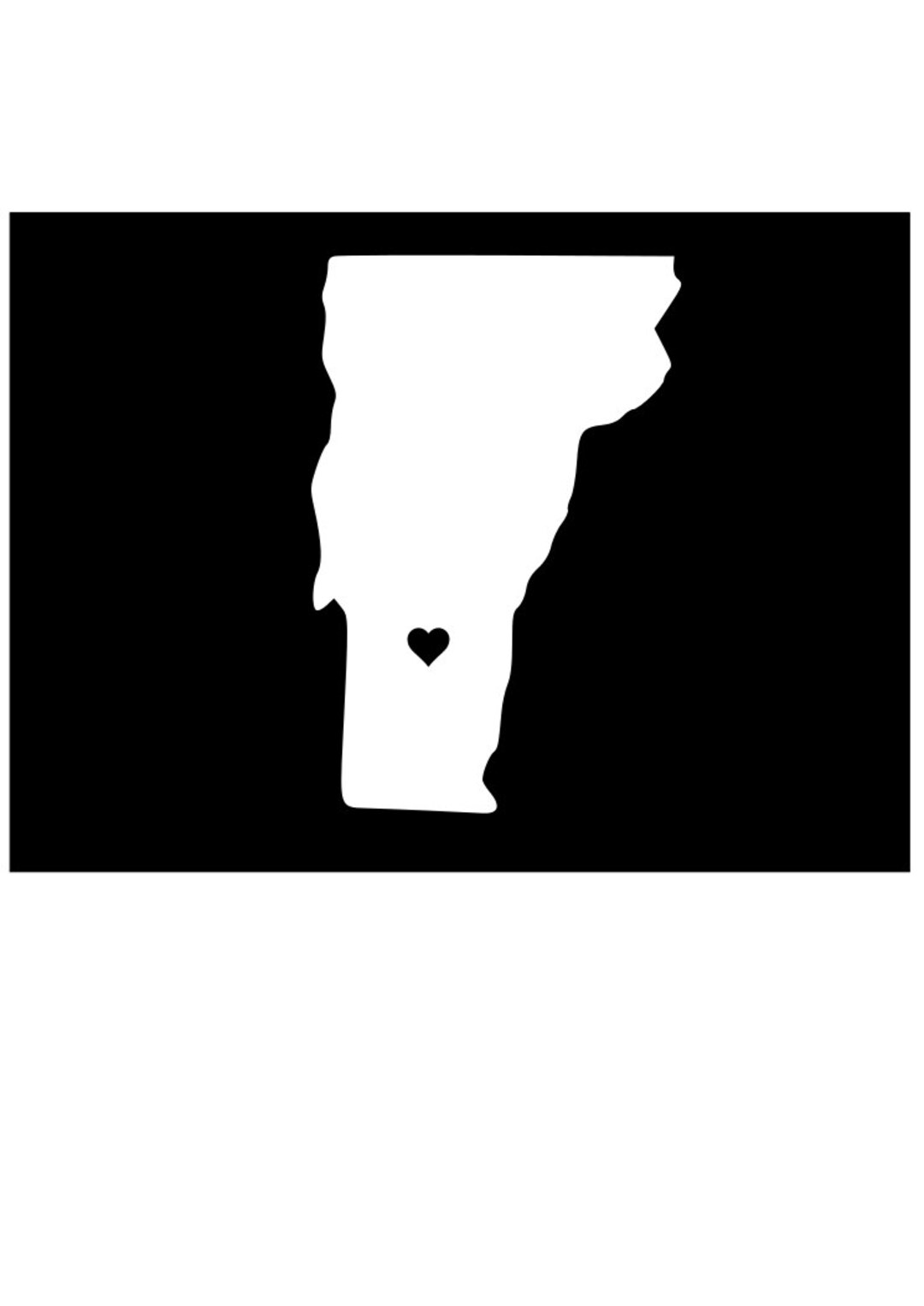 Vermont State Car Decal, Vermont ,VT, Window Sticker, Vinyl Decal ...