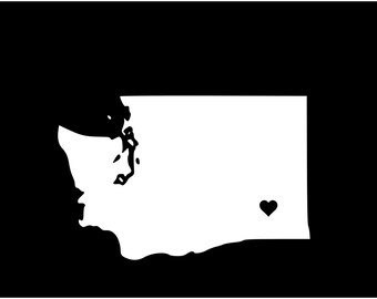 Washington State Window Decal - Etsy