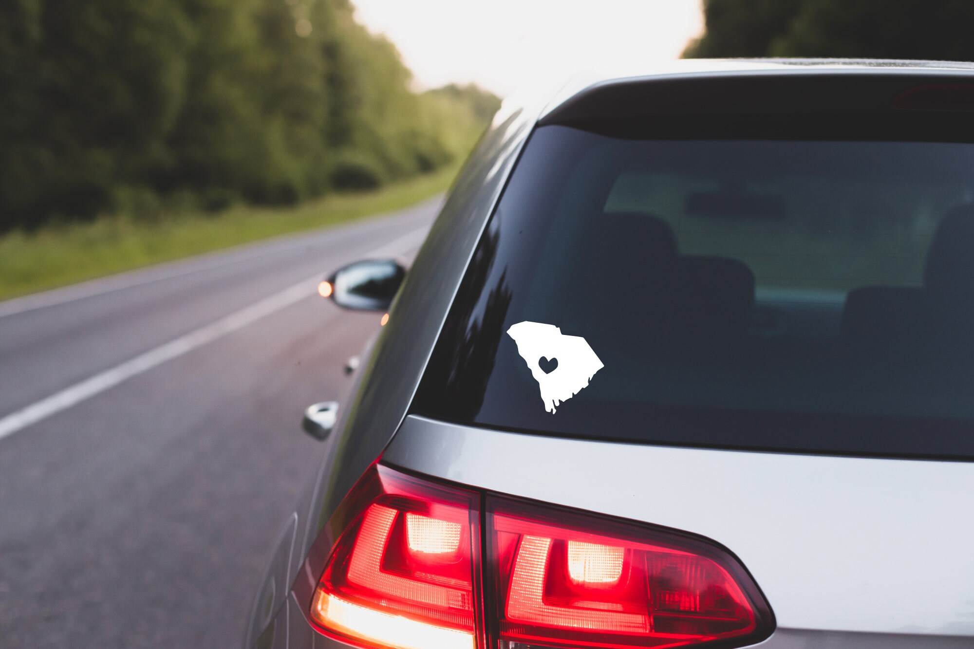 South Carolina State Car Decal, South Carolina, SC, Window Sticker ...