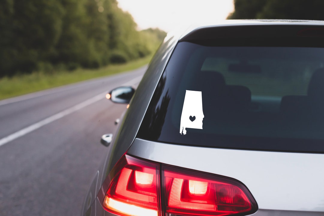 Alabama, Al,state Car Decal, Window Sticker, Vinyl Decal, Custom Decal ...