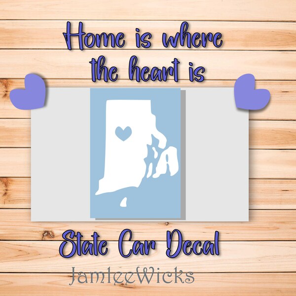 Rhode Island Car Decal - Etsy