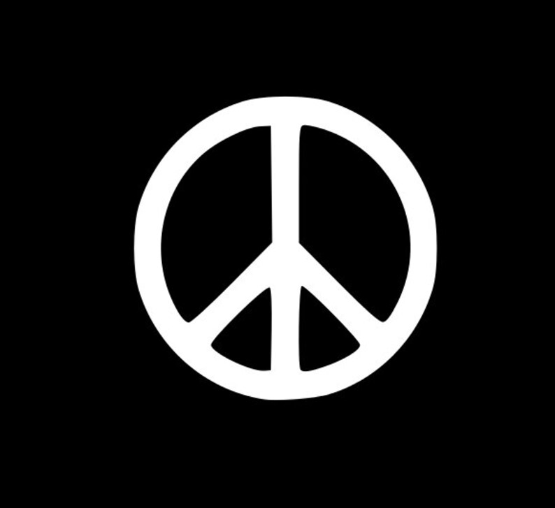 Peace Sign Decal, Car Decal, Window Sticker, Vinyl Decal, Custom Decal ...