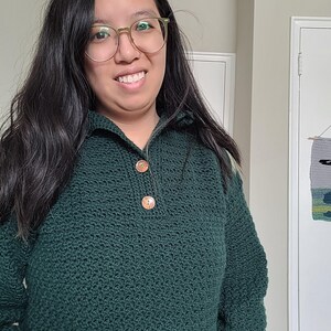 Blossom Button-up Crochet Sweater Pattern - Etsy
