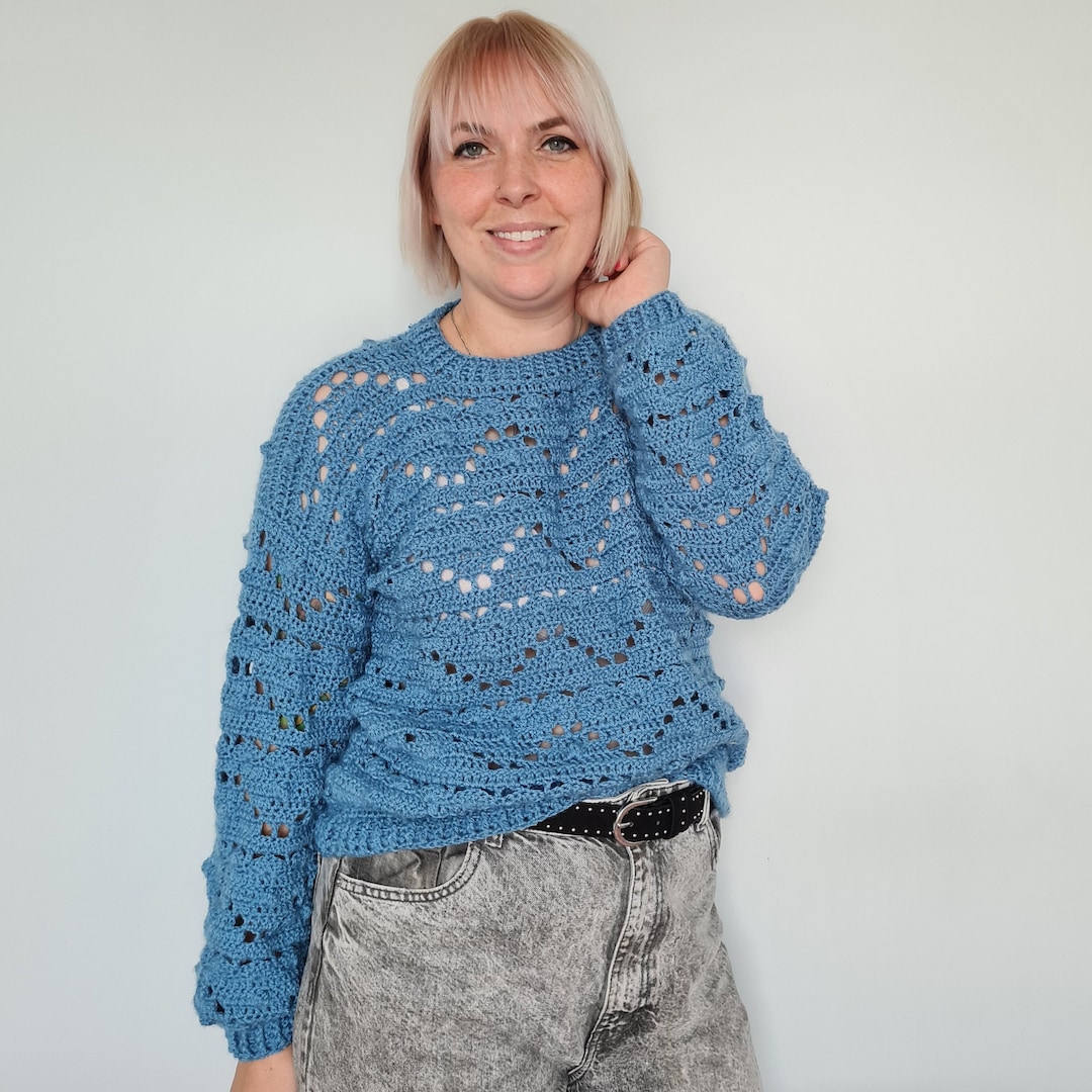 Ocean Drive Jumper Crochet Pattern - Etsy