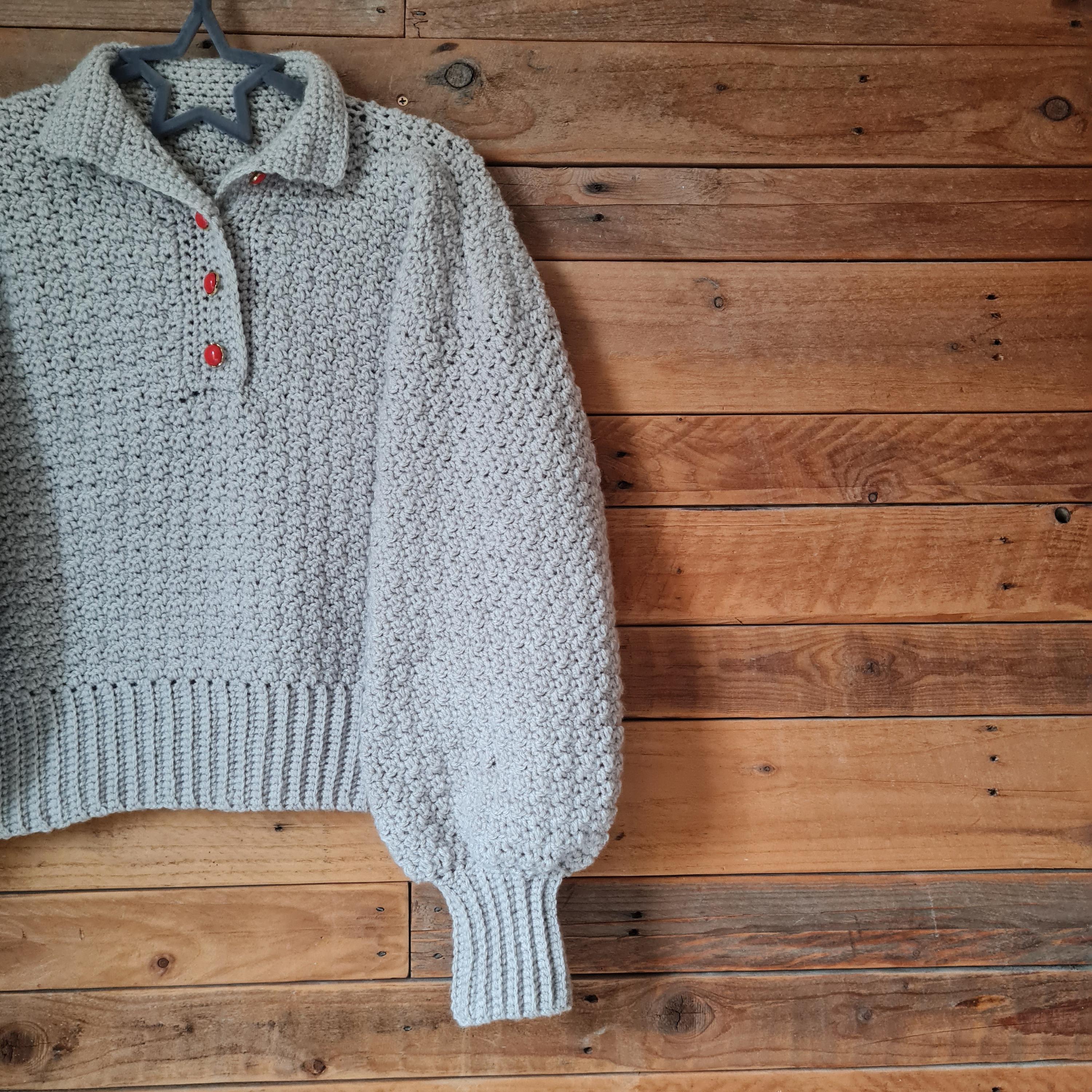 Blossom Button-up Crochet Sweater Pattern - Etsy