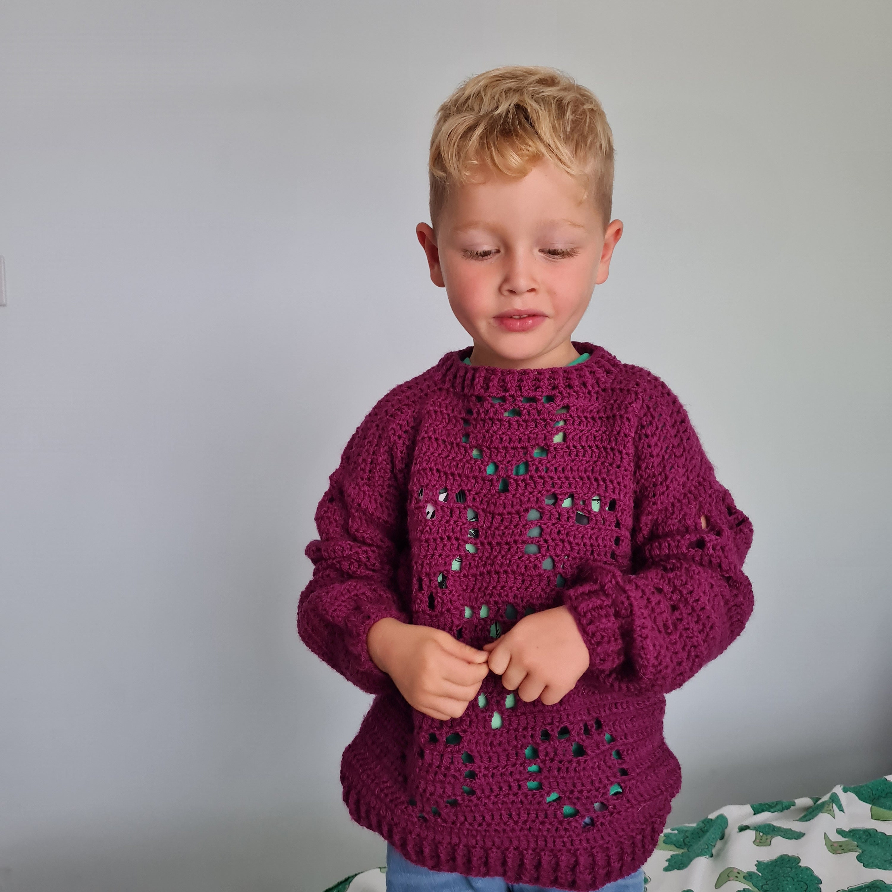 Time After Time Kids' Jumper Crochet Pattern - Etsy